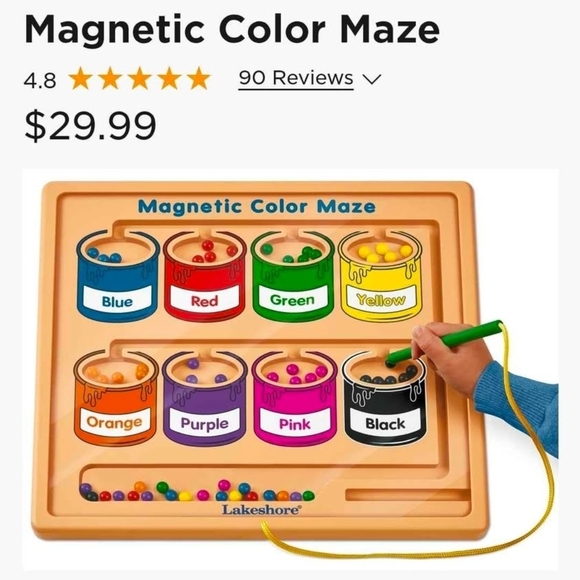 Lakeshore | Toys | Lakeshore Magnetic Color Sorting Maze Multicolor ...
